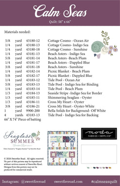 Calm Seas Quilt Pattern | Digital Download – SweetfireRoad