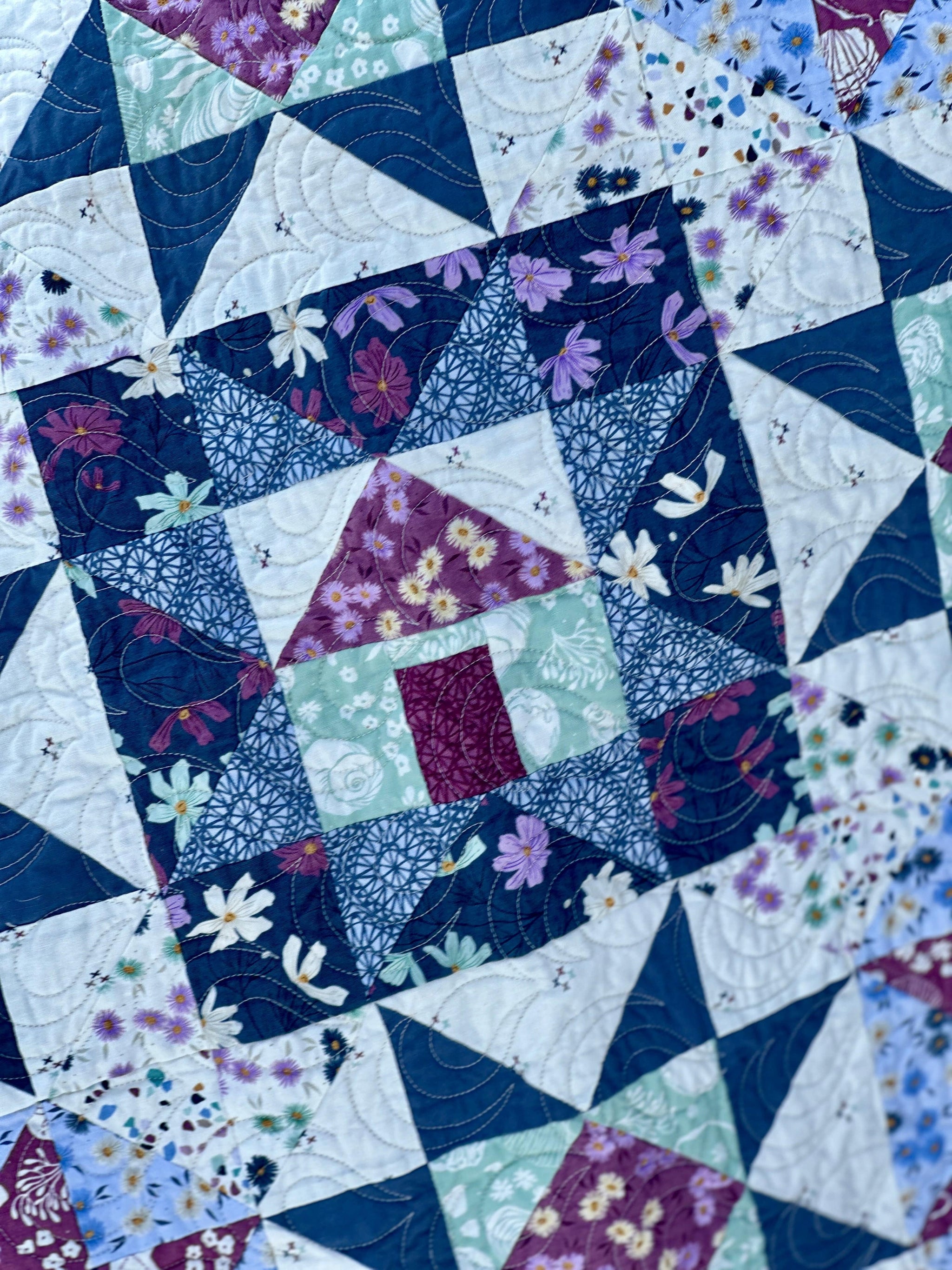 Coastal Beach Walk Quilt + Pillow Pattern | Digital Download ...