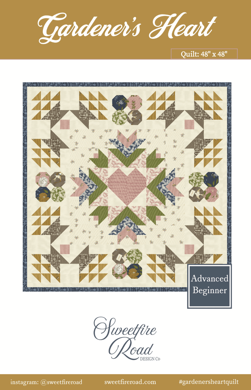 Enchantment "Gardener's Heart" Quilt Pattern (DIGITAL DOWNLOAD ...