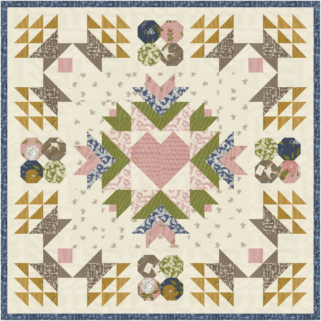 Enchantment "Gardener's Heart" Quilt Pattern (DIGITAL DOWNLOAD) – SweetfireRoad