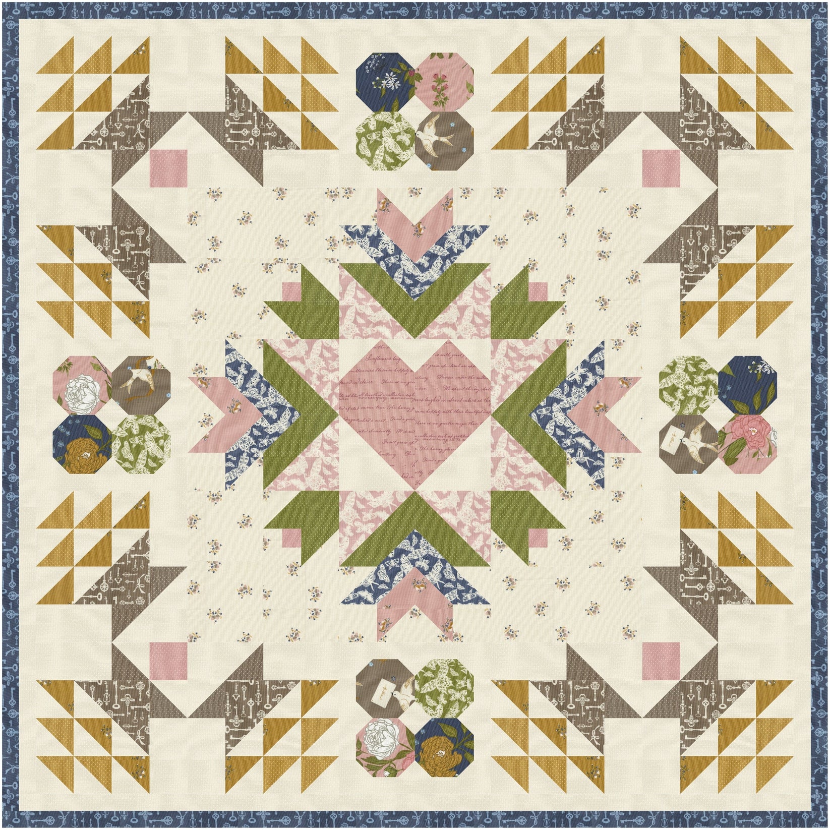 Enchantment "Gardener's Heart" Quilt Pattern (DIGITAL DOWNLOAD ...