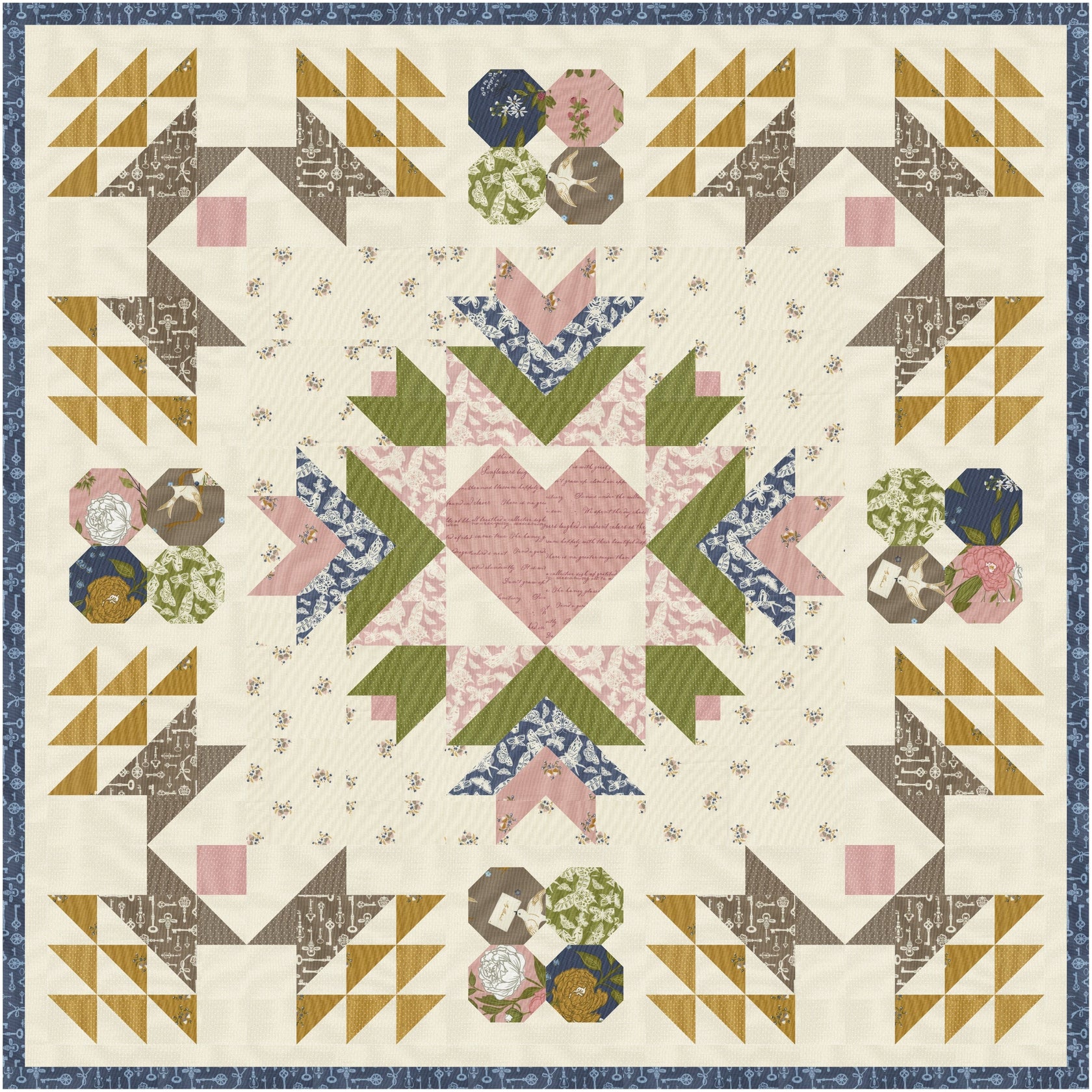 Enchantment "Gardener's Heart" Quilt Pattern (DIGITAL DOWNLOAD ...