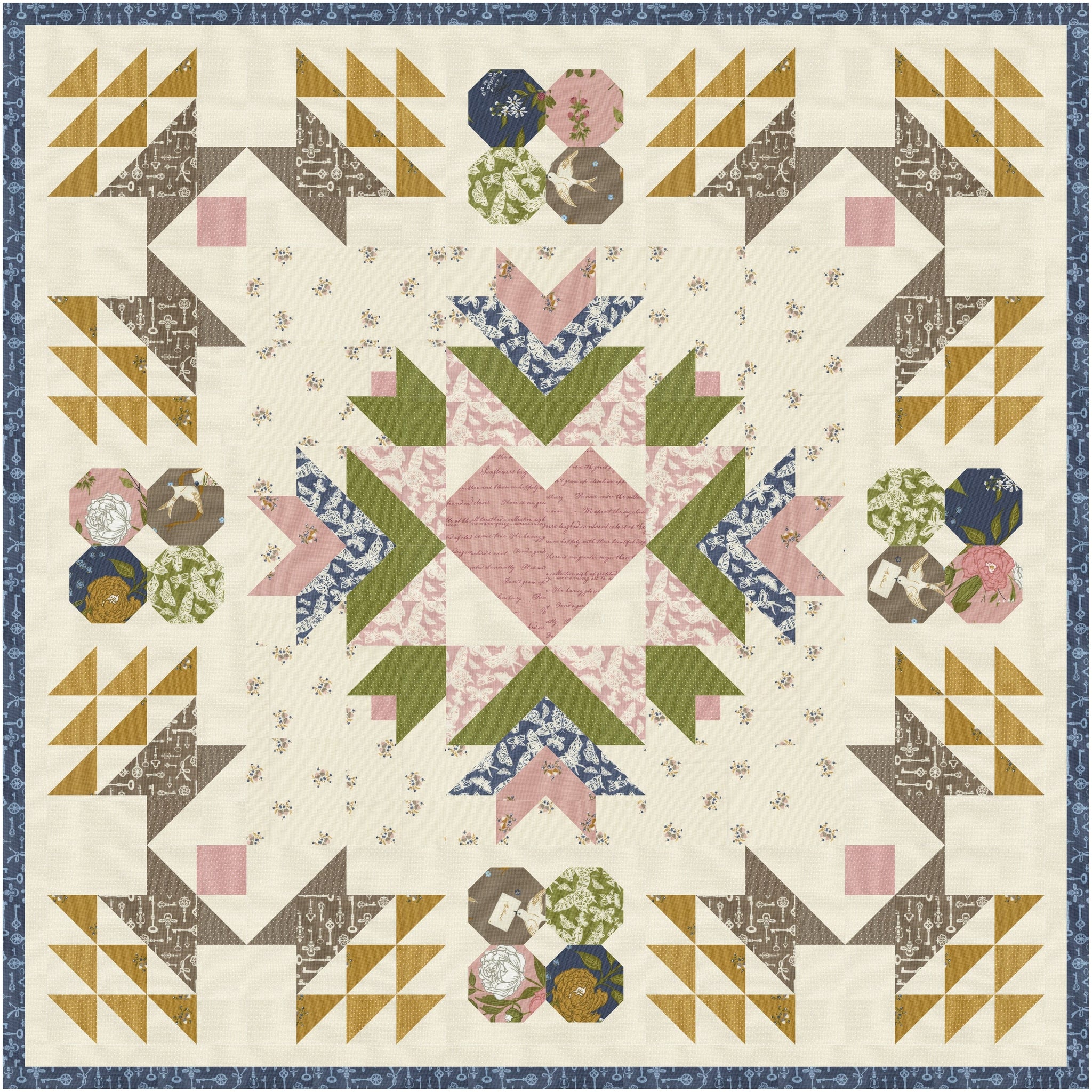 Enchantment "Gardener's Heart" Quilt Pattern (DIGITAL DOWNLOAD ...