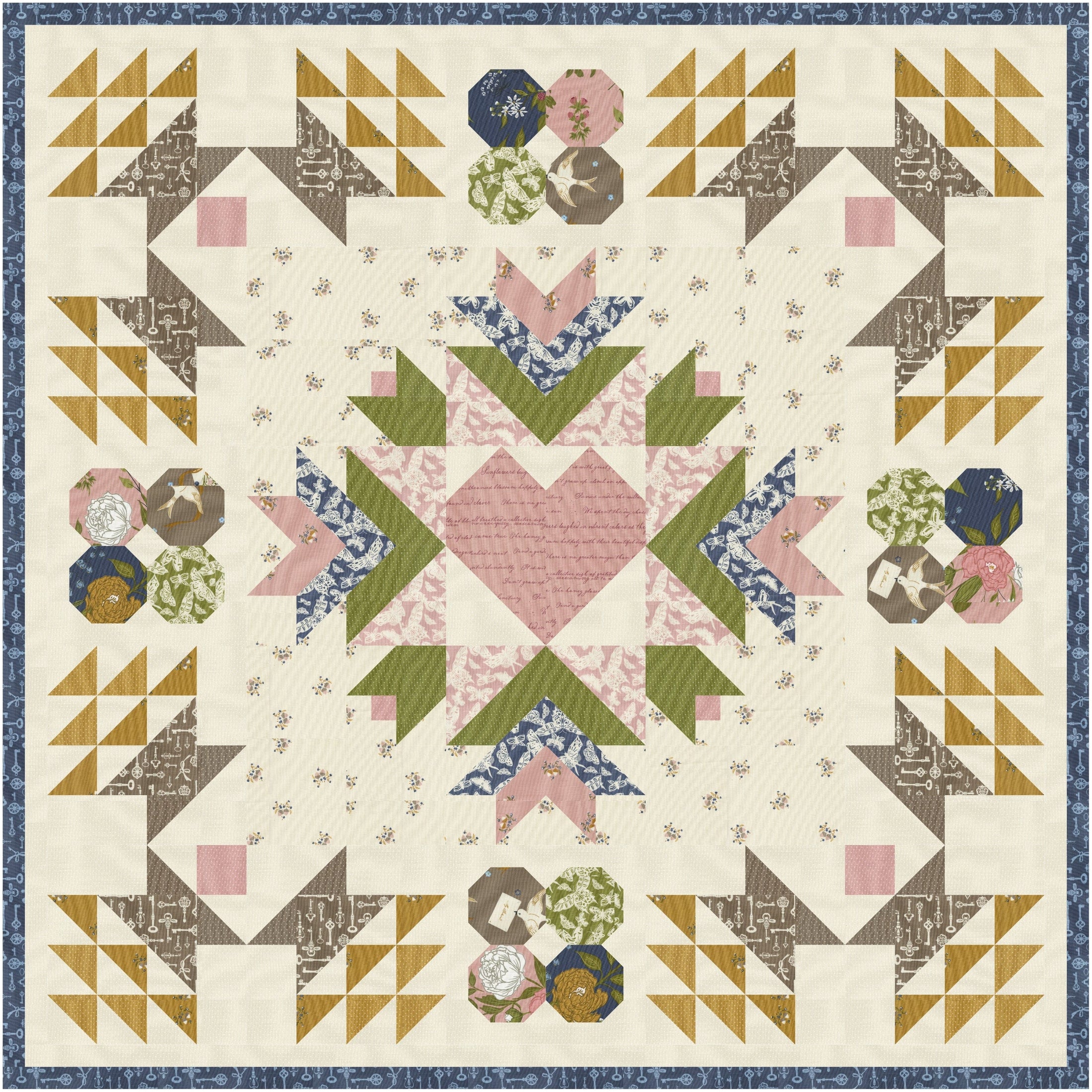 Enchantment "Gardener's Heart" Quilt Pattern (DIGITAL DOWNLOAD ...