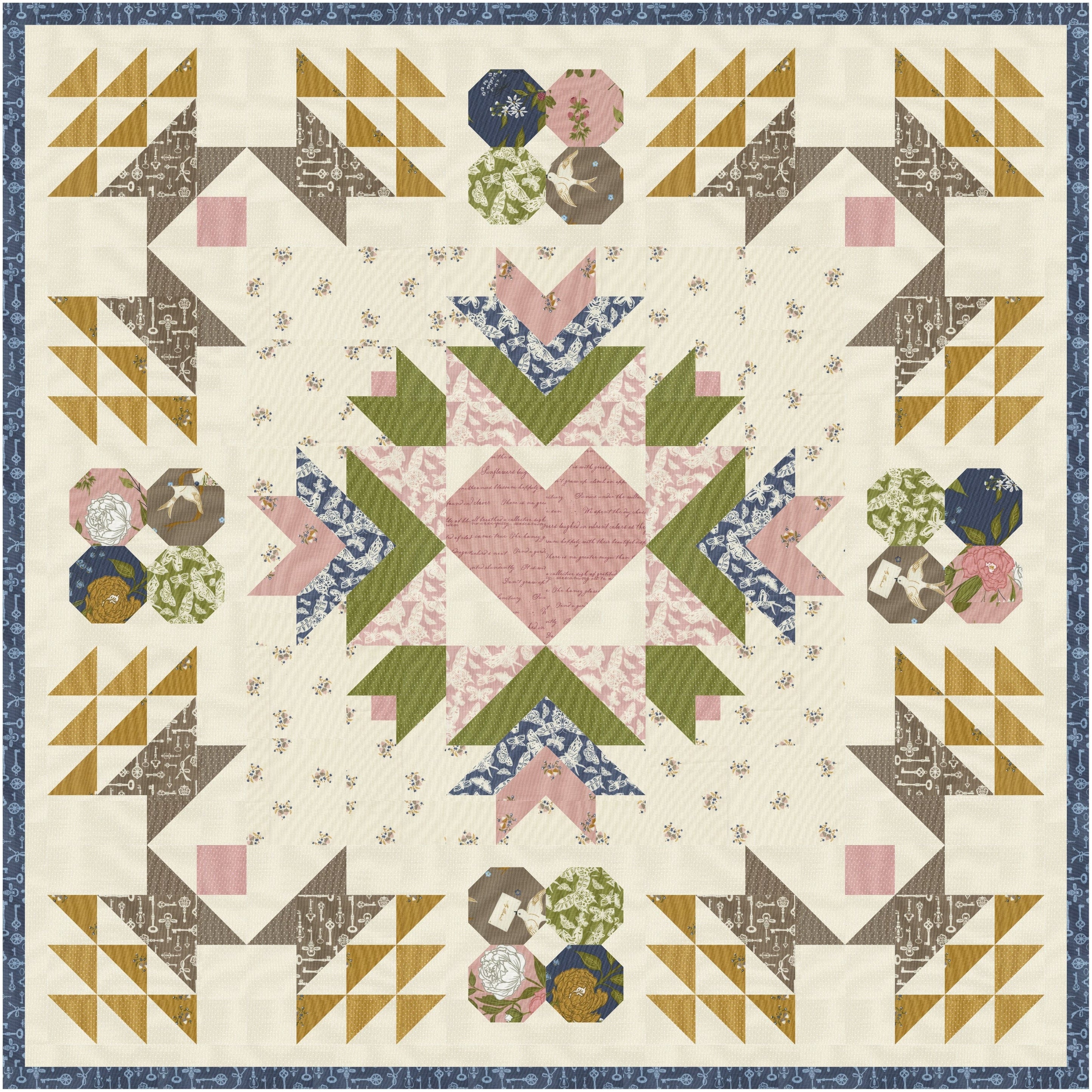 Enchantment "Gardener's Heart" Quilt Pattern (DIGITAL DOWNLOAD ...