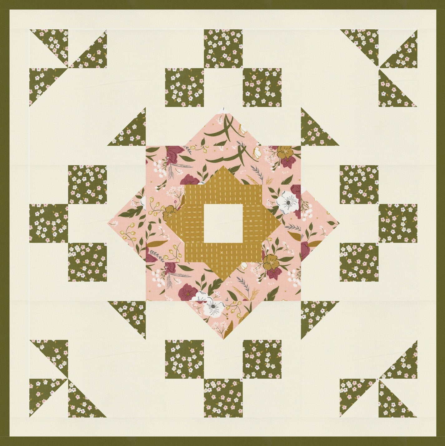 Evermore "Cabbage Rose" Quilt + Wall Hanging Pattern (DIGITAL DOWNLOAD ...
