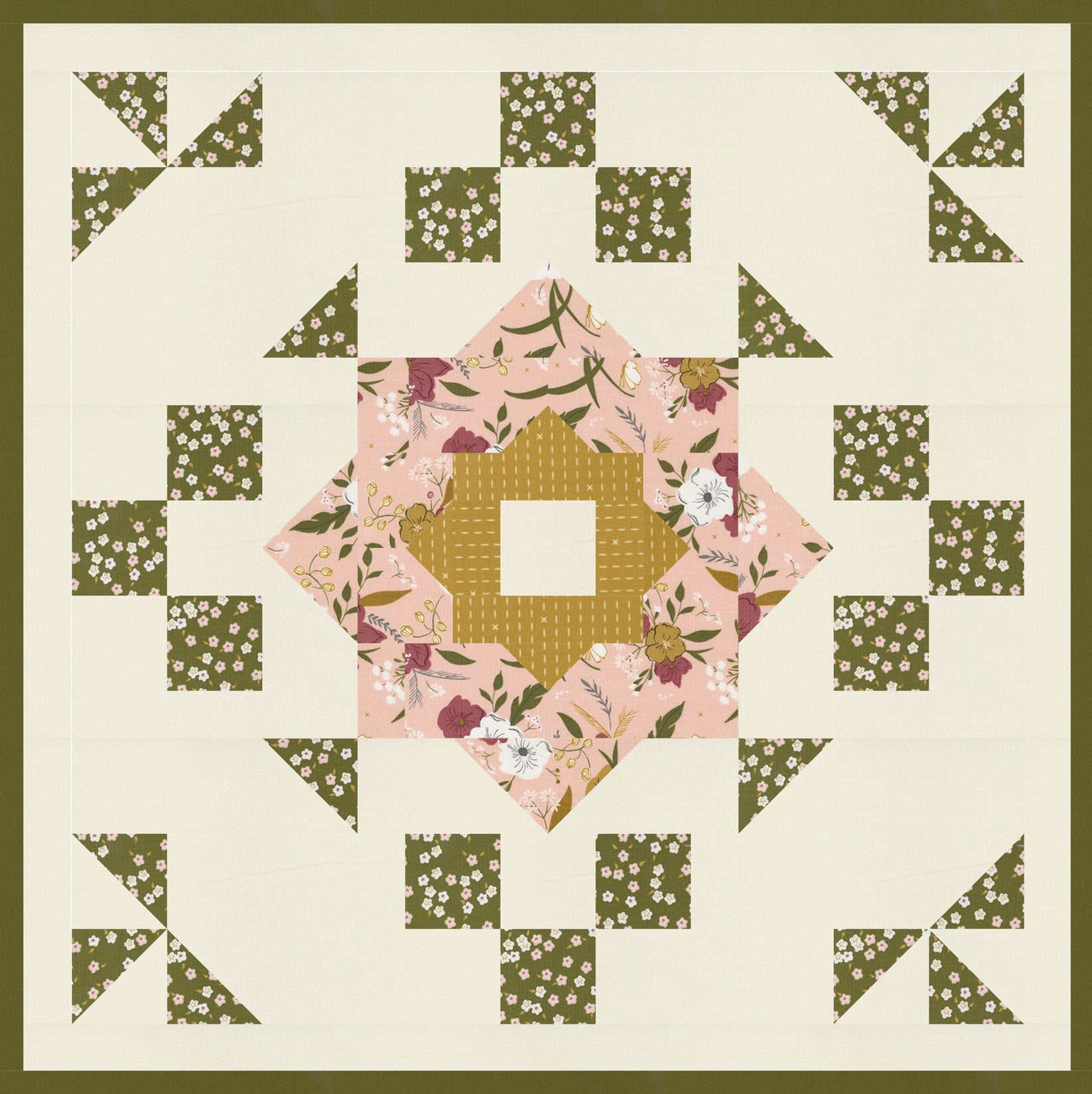 Evermore "Cabbage Rose" Quilt + Wall Hanging Pattern (DIGITAL DOWNLOAD ...