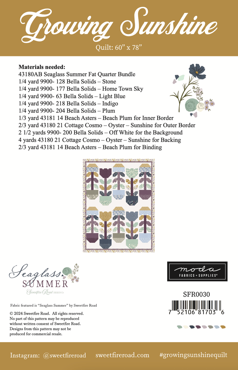 Growing Sunshine Pattern | DIGITAL DOWNLOAD – SweetfireRoad